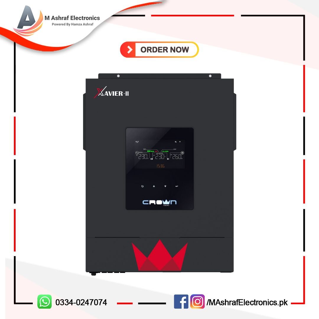 Crown Micro Xavier 3.2KVA 3000 Watt Hybrid Solar Inverter Xavier Pure ...