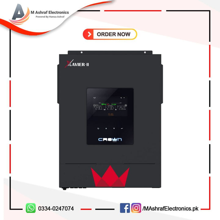 Crown Micro Xavier 3.2KVA 3000 Watt Hybrid Solar Inverter Xavier Pure ...