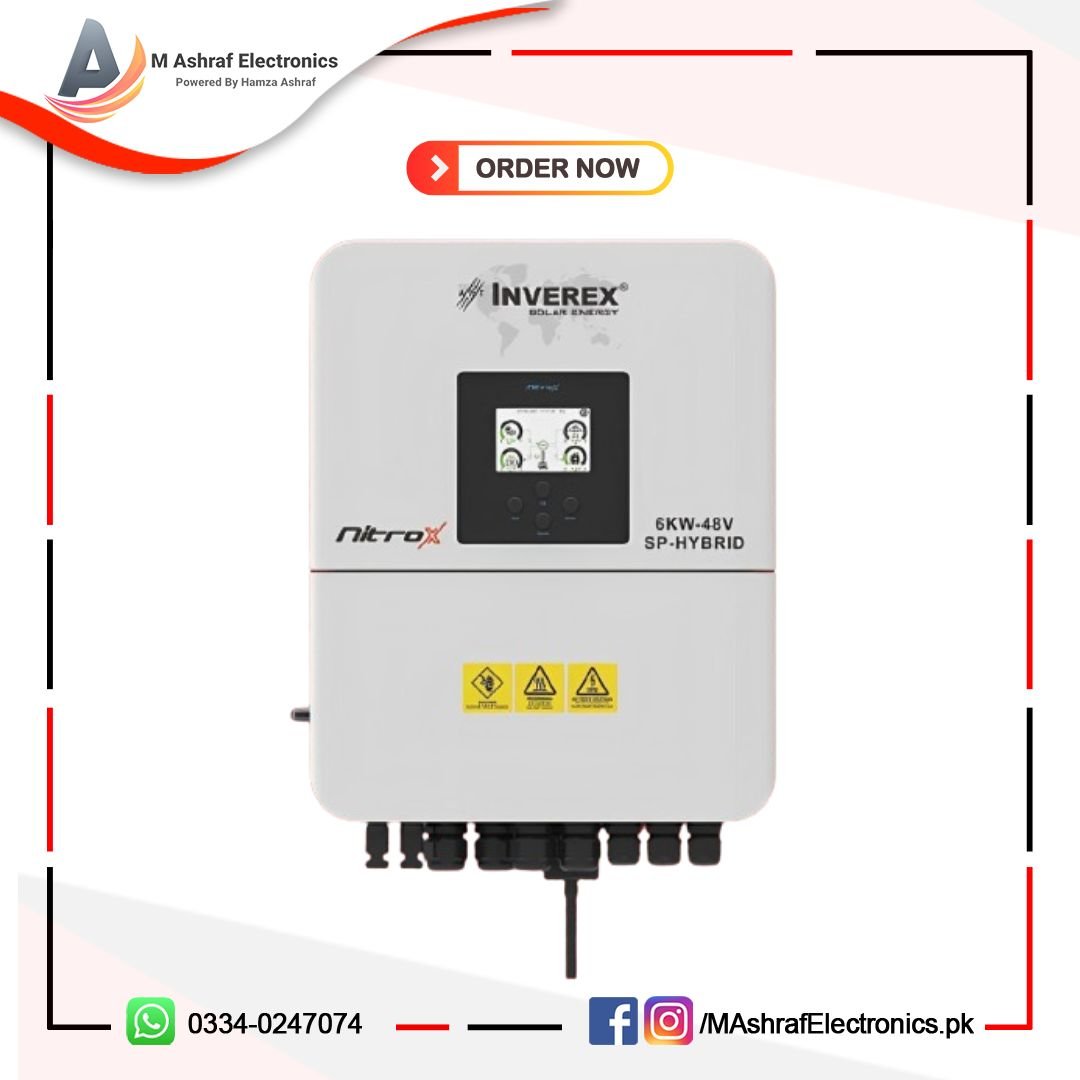 Inverex Nitrox 6 Kw Hybrid Solar Inverter 2024 model – M Ashraf Electronics
