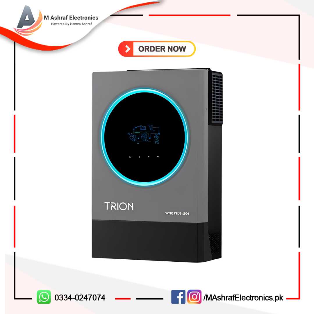TRION WISE PLUS- 6004 6000W Hybrid Solar Inverter Smart Power Source – M Ashraf Electronics